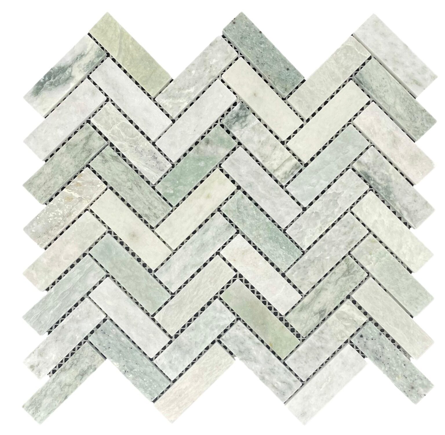Herringbone Mint Honed - Mecca Tiles